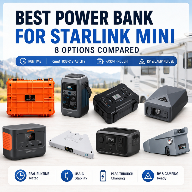 Best Power Bank & Battery for Starlink Mini 2026 (9 Compared) – XTAR-LINK