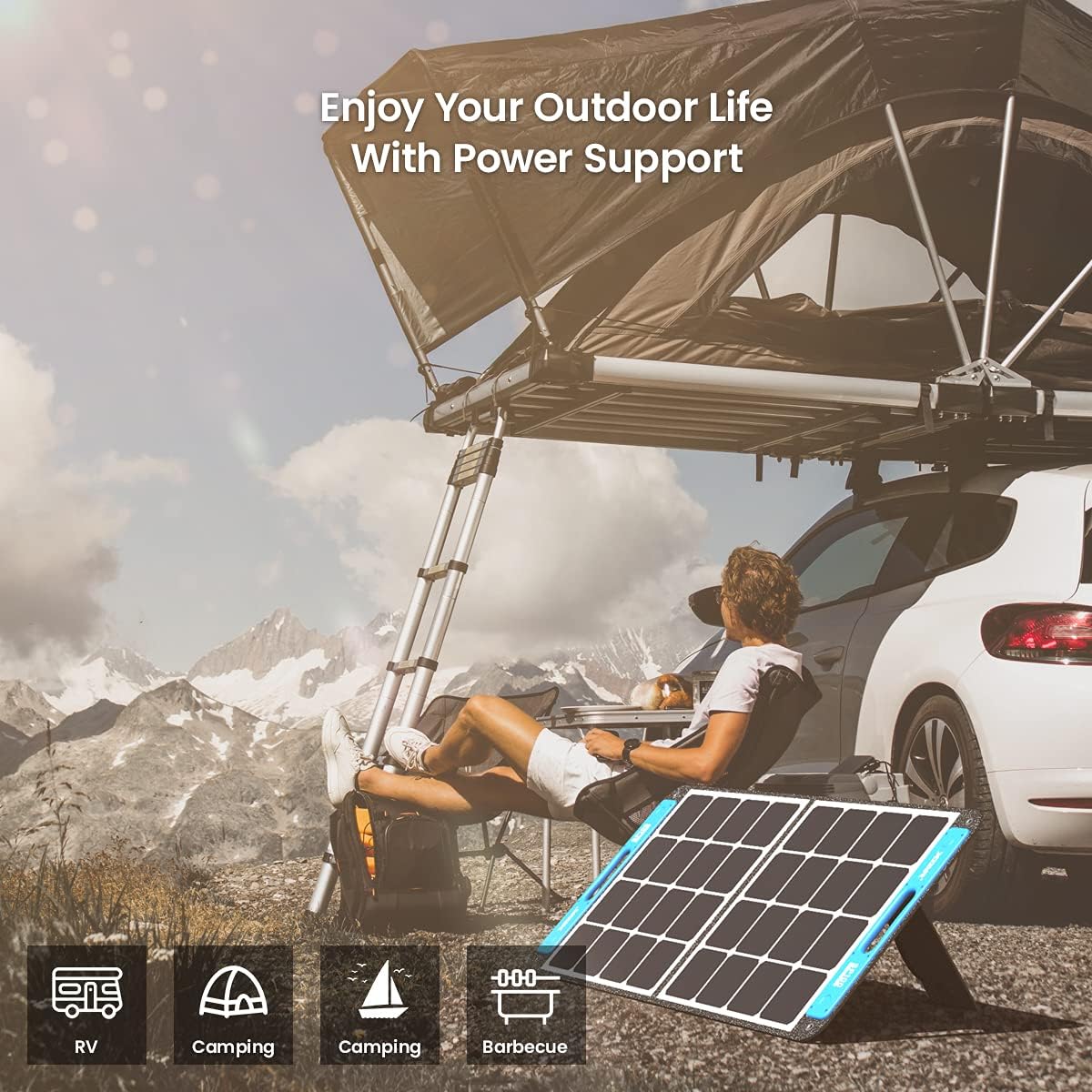 SP100: Portable &Foldable 100W Adjustable Solar Panel – XTAR-LINK