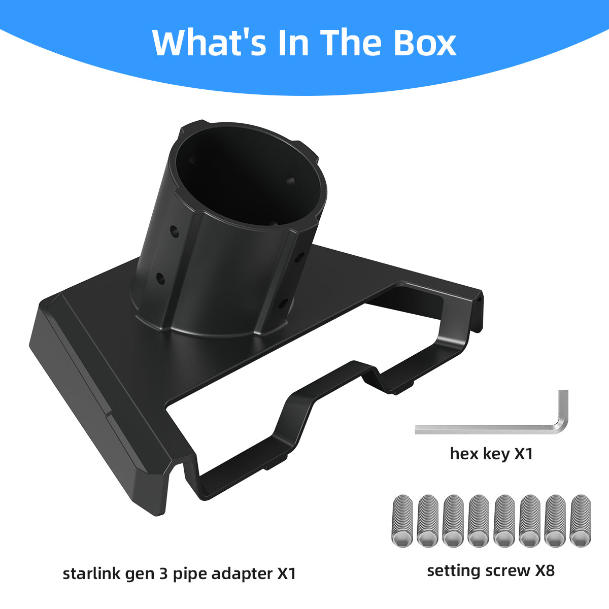 Long Wall/Roof Mount with Pipe Adapter For Gen3 – XTAR-LINK